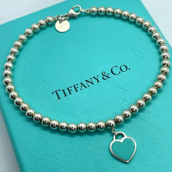 Tiffany & Co. | Jewelry | Tiffany Co Sterling Silver Return To Blue ...
